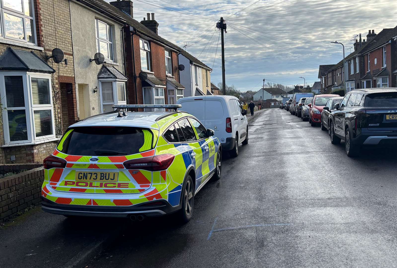 Police incident in field near Hamilton Road in Ashford