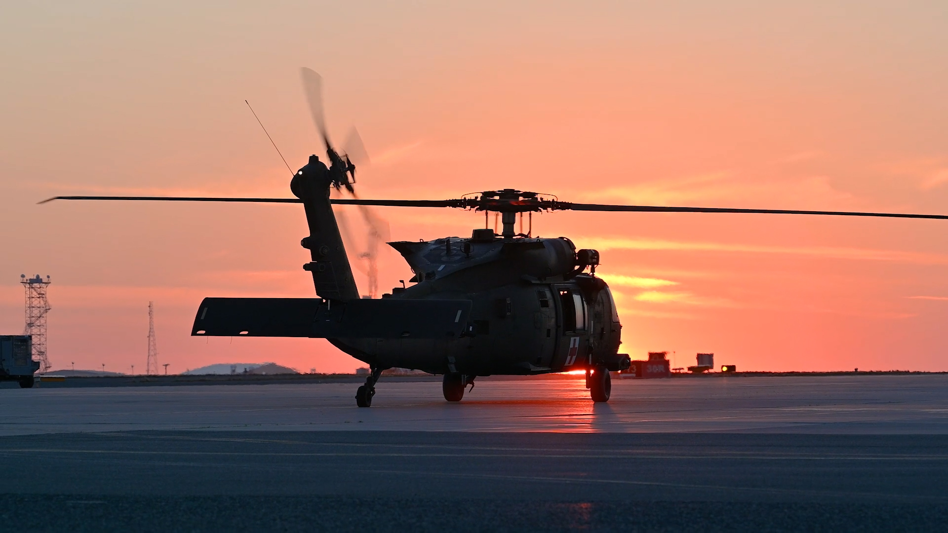 Black Hawk medical evacuation flight