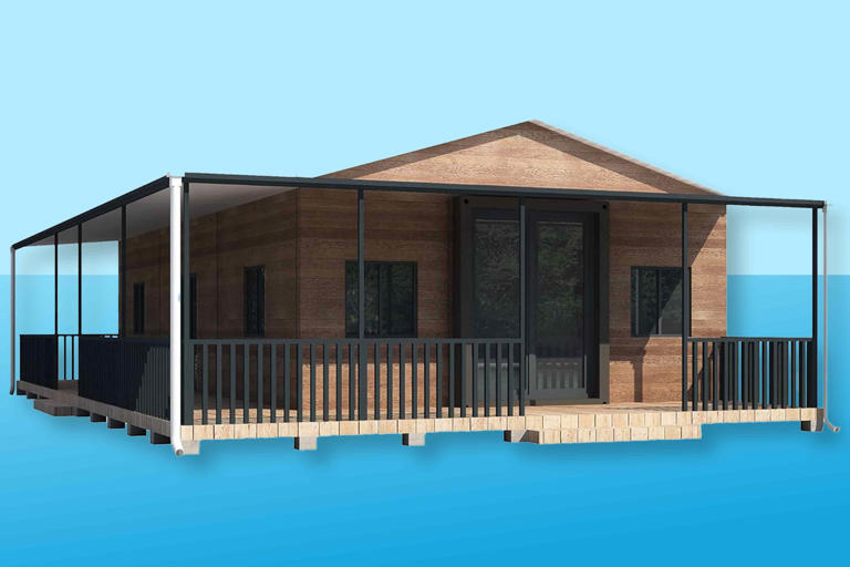 Amazon listed a tiny home with rustic touches for under $10K — it comes ...