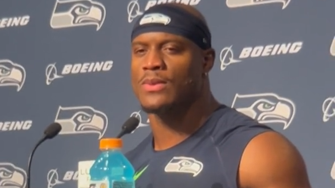 Kenneth Walker after tying Shaun Alexander with Seahawks postseason ...