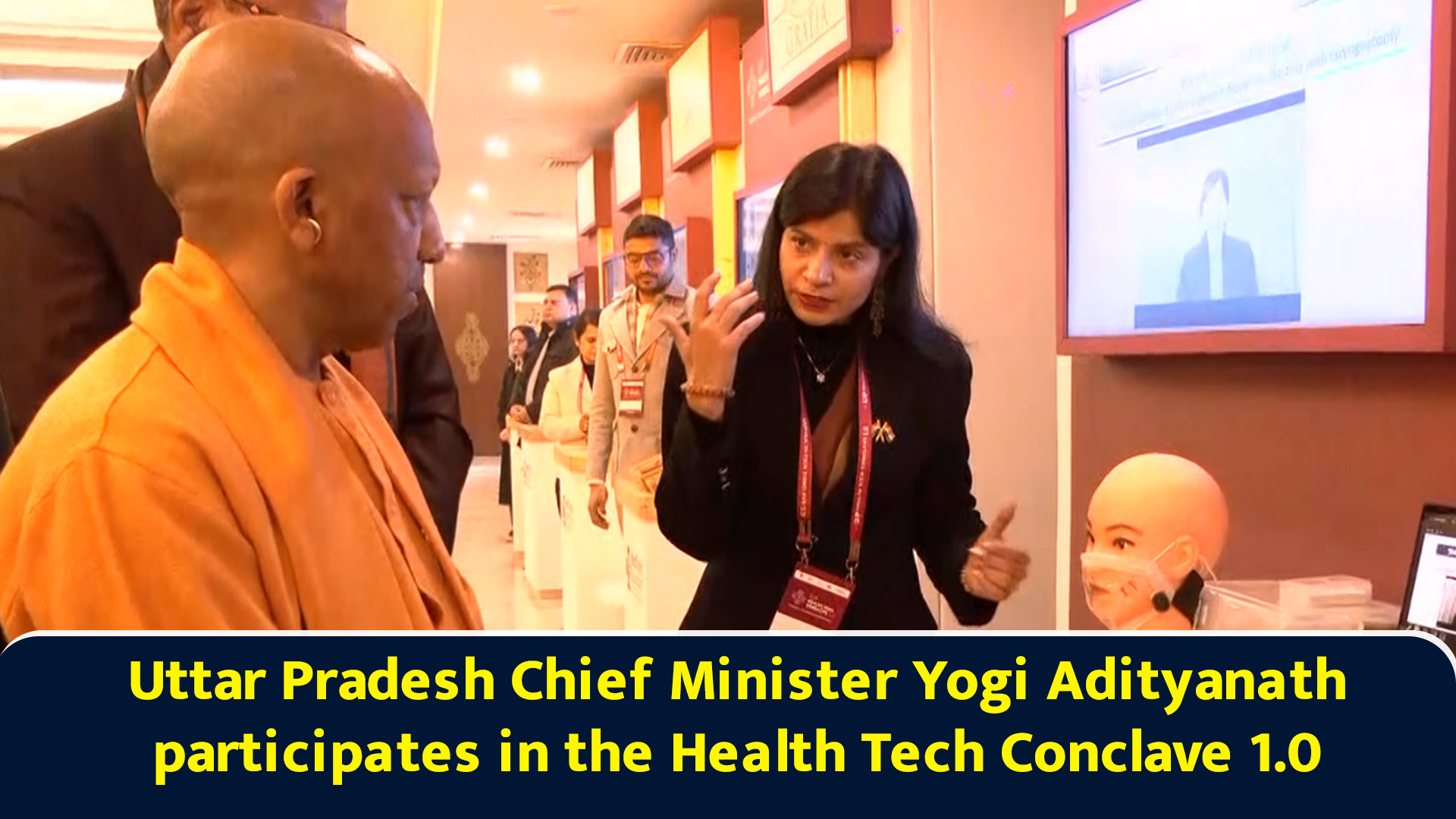 Uttar Pradesh Chief Minister Yogi Adityanath participates in the Health ...