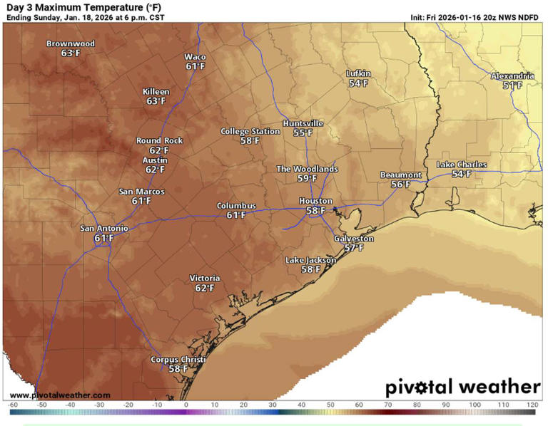 Freeze gives way to a wet weather in Austin by midweek. How much rain ...