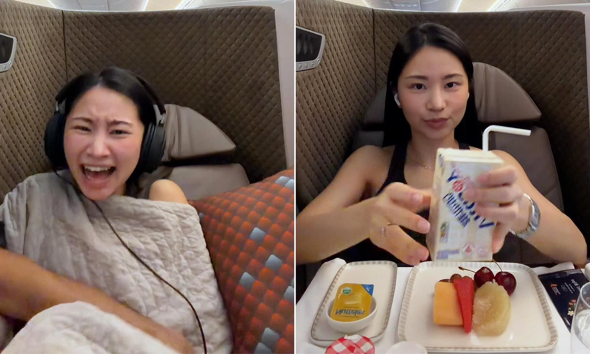 TikToker criticised for 'fake' panic attack whilst on plane hits back ...