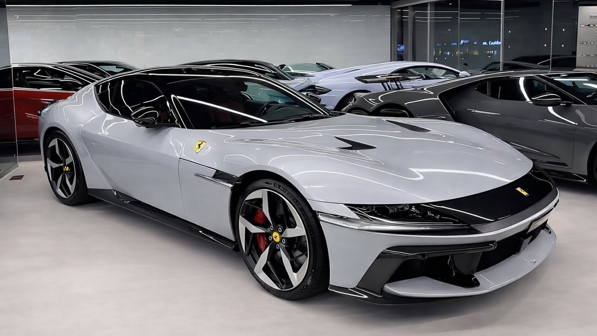 Sleek Ferrari 12Cilindri seen at Dubai dealership