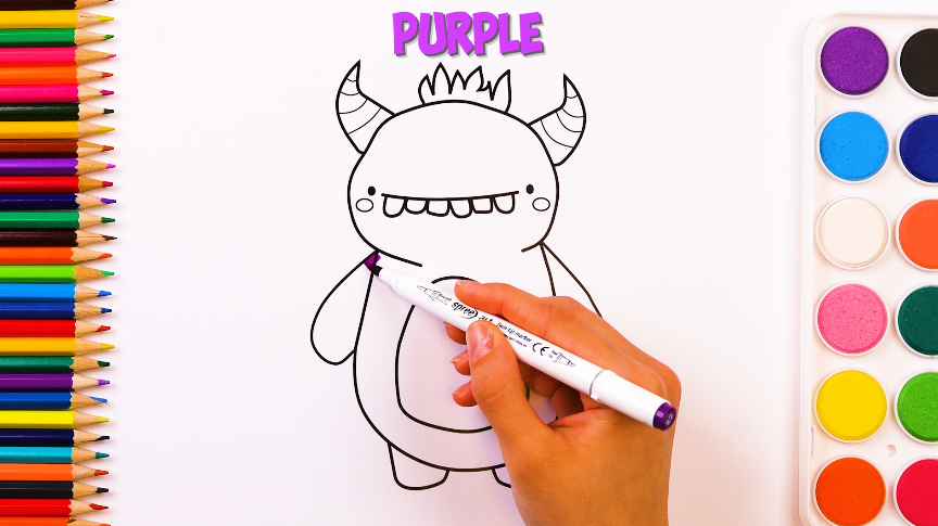 Learn colors with engaging coloring pages