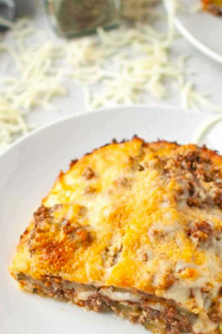 Ground beef zucchini casserole