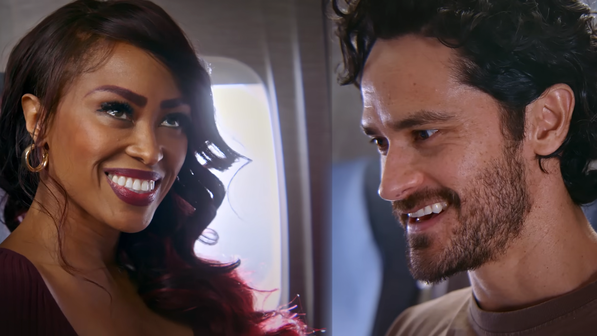 Gold digger looks for rich man in first class