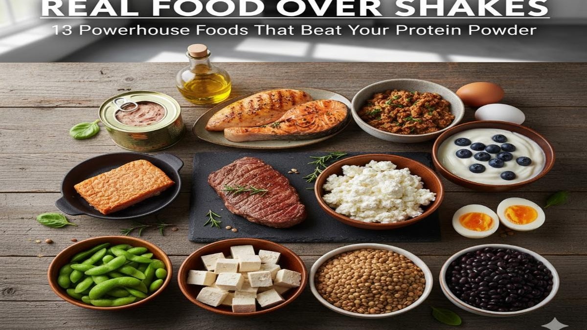 Real food over shakes: 13 powerhouse foods that beat your protein powder