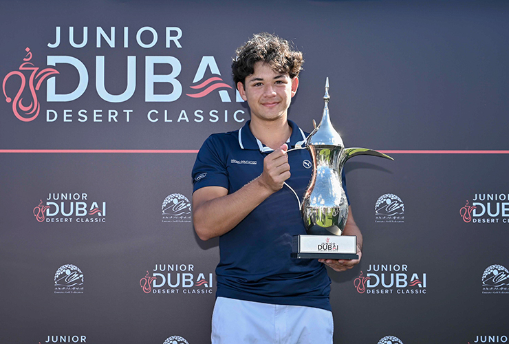 Christian Hansen wins fourth edition of Junior Dubai Desert Classic