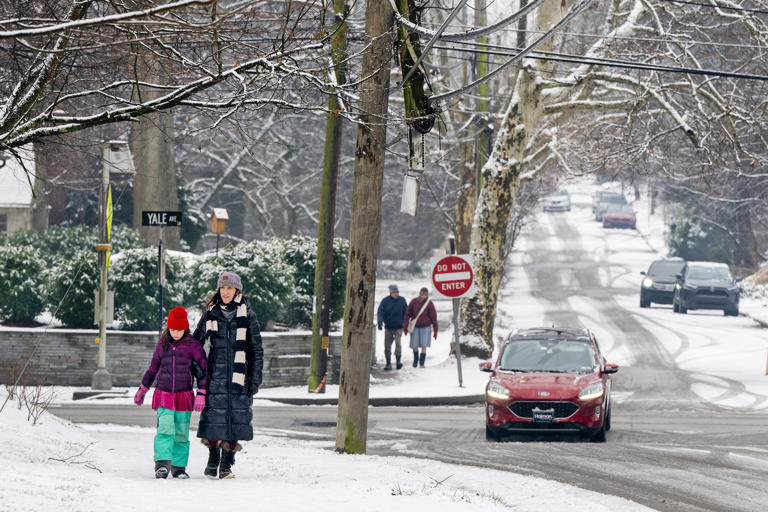 After more snow Sunday, season-low temperatures are coming to Philly Monday
