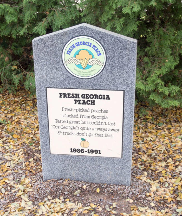 Ben & Jerry’s has a literal graveyard for their discontinued flavors ...