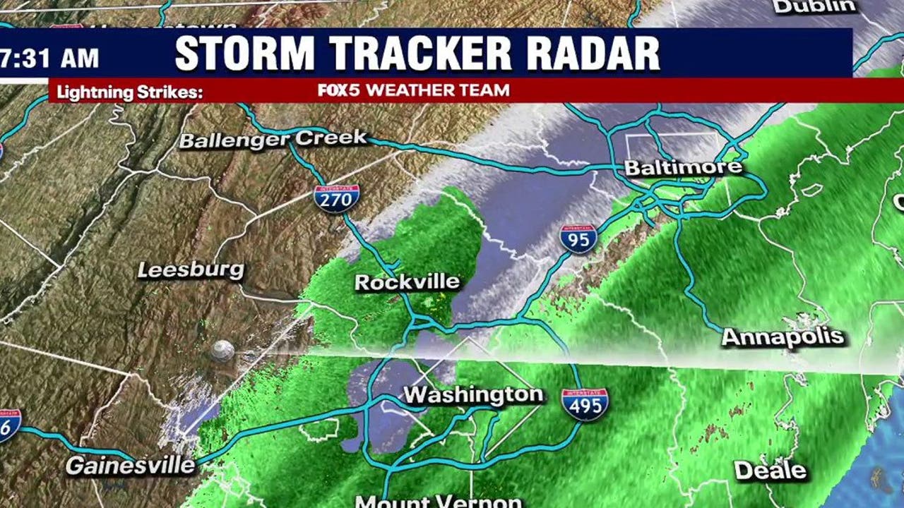 Some snow could fall Sunday as rain, wintry mix changes in DC area