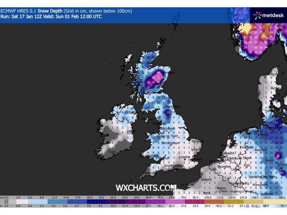 Snow maps show 735-mile blizzard as far south as Brighton - full list ...