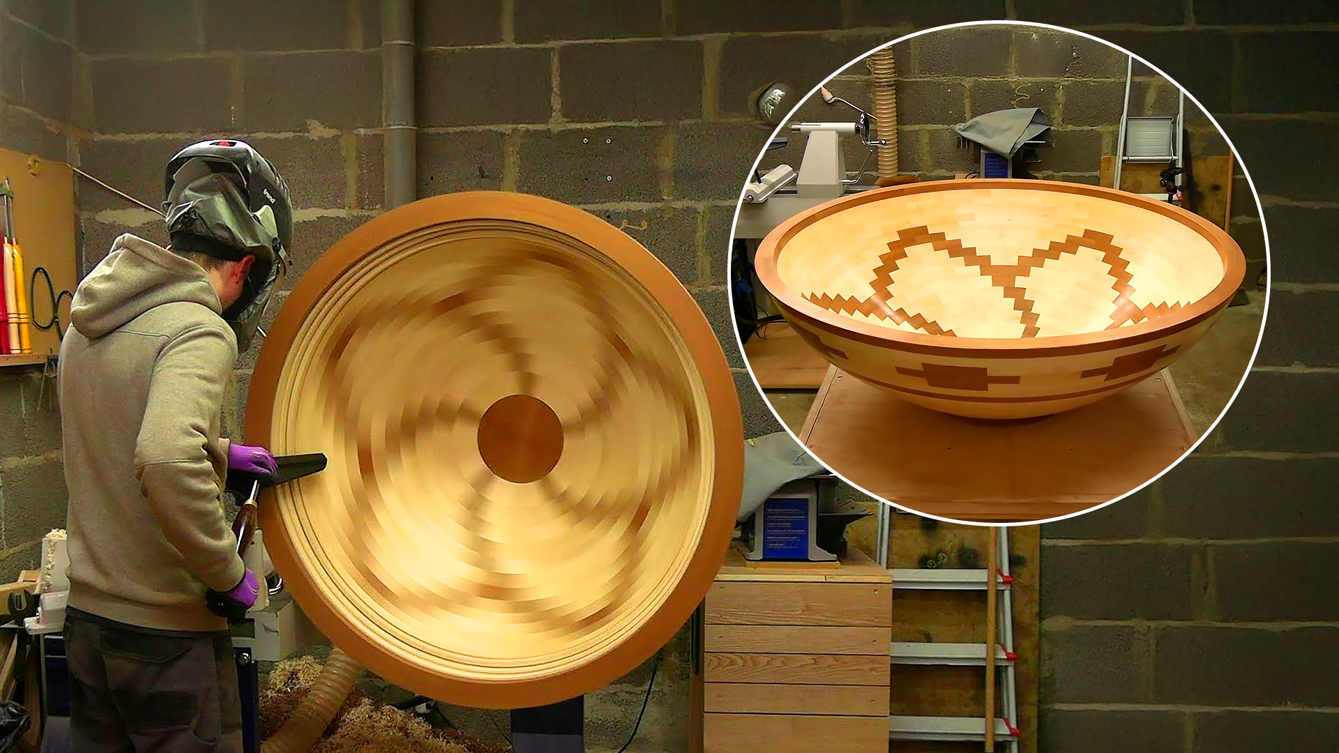 Giant bowl - woodturning