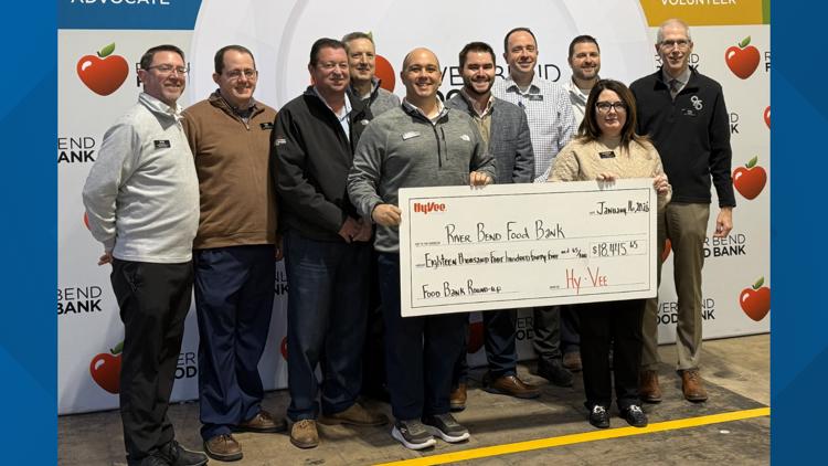 November Hy-Vee fundraiser raises more than $18,000 for River Bend Food ...