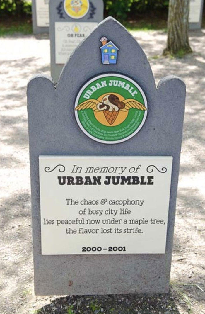 Ben & Jerry’s has a literal graveyard for their discontinued flavors ...