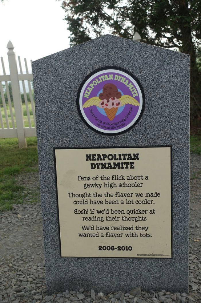 Ben & Jerry’s has a literal graveyard for their discontinued flavors ...