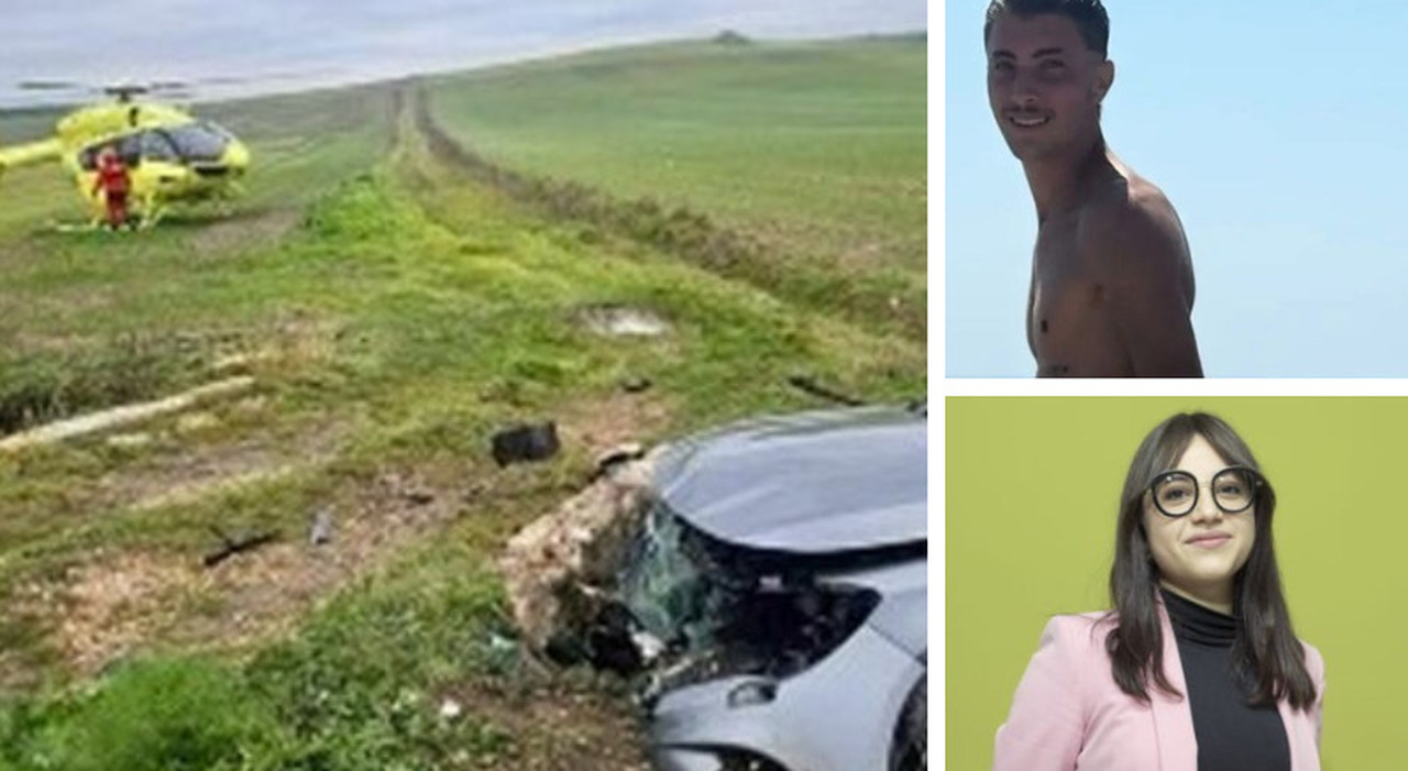 Incidente mortale sulla provinciale, auto fuori strada, morti due ragazzi