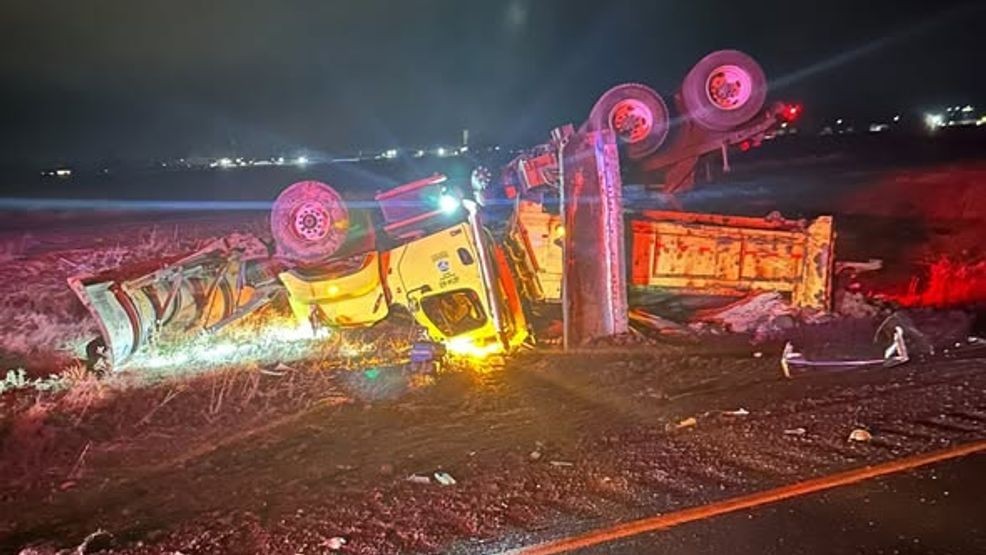 Semi-truck driver arrested for DUI after rollover crash with snowplow ...