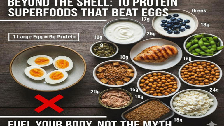 Beyond the shell: 10 surprising superfoods with more protein than a ...