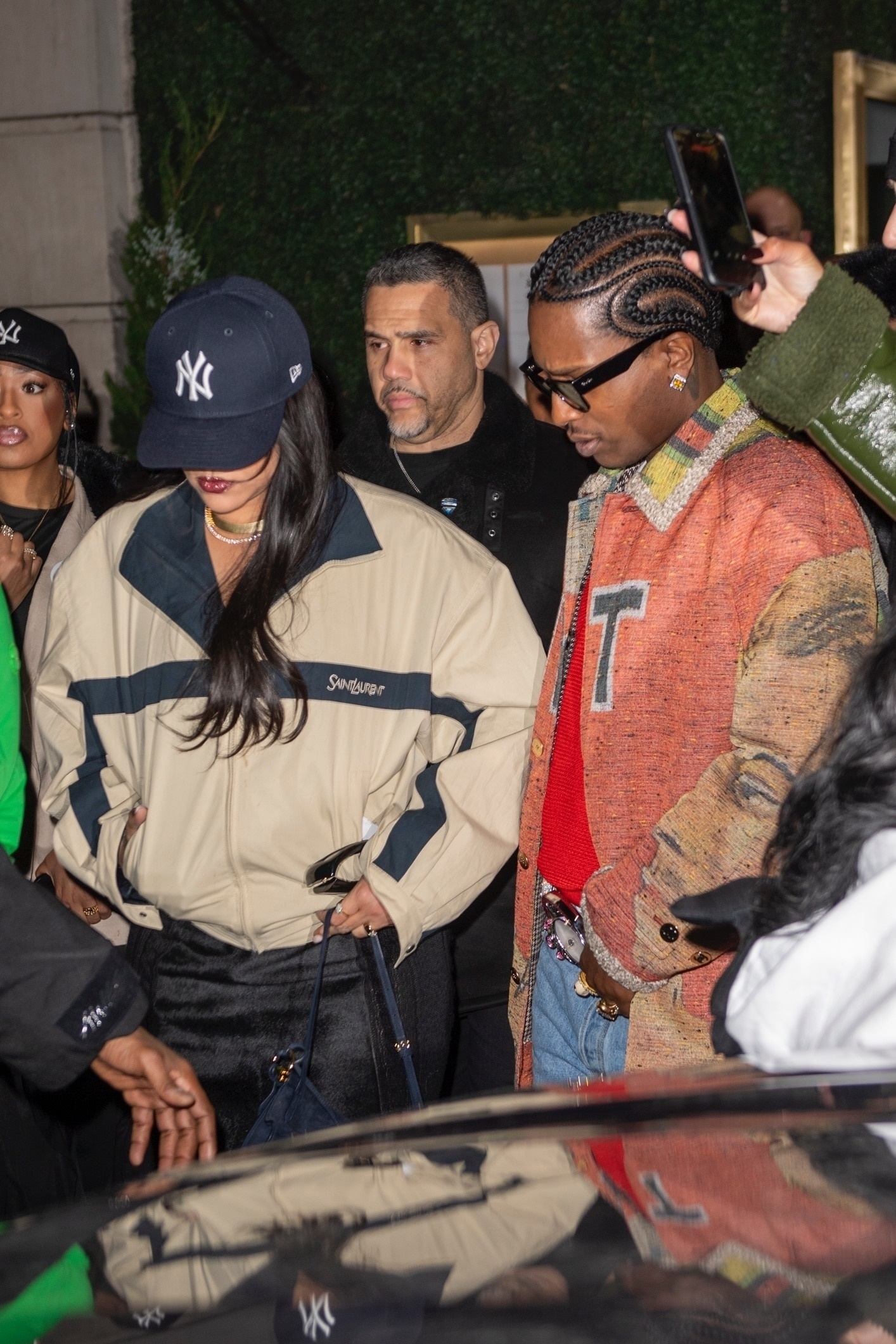 Rihanna braves the cold in $3K YSL jacket to support boyfriend A$AP ...