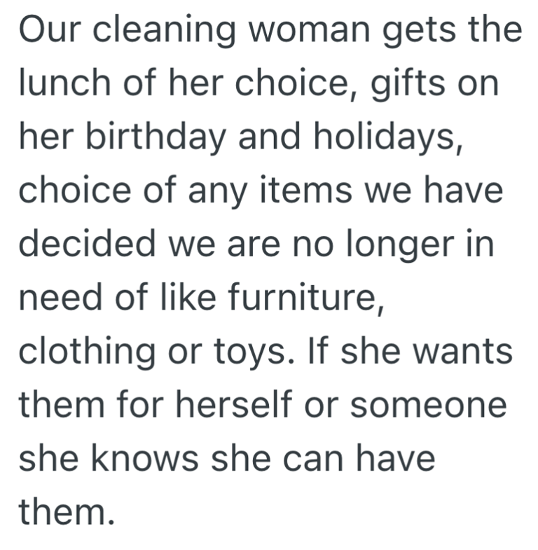 Boyfriend lets his long-time cleaner have an occasional soda with his ...