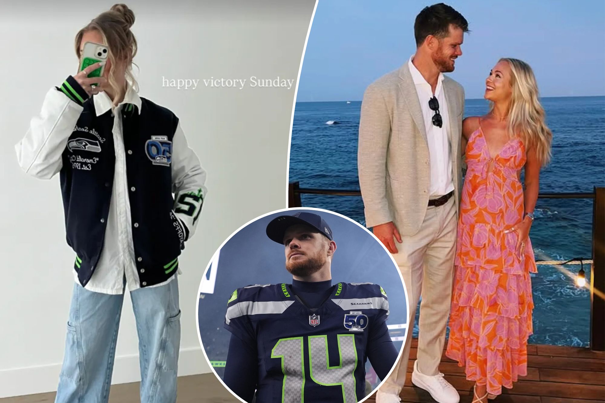 Sam Darnold’s fiancée takes playoff victory lap after Seahawks pound 49ers
