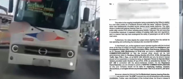LTO summons driver of modern jeepney in viral counterflow video