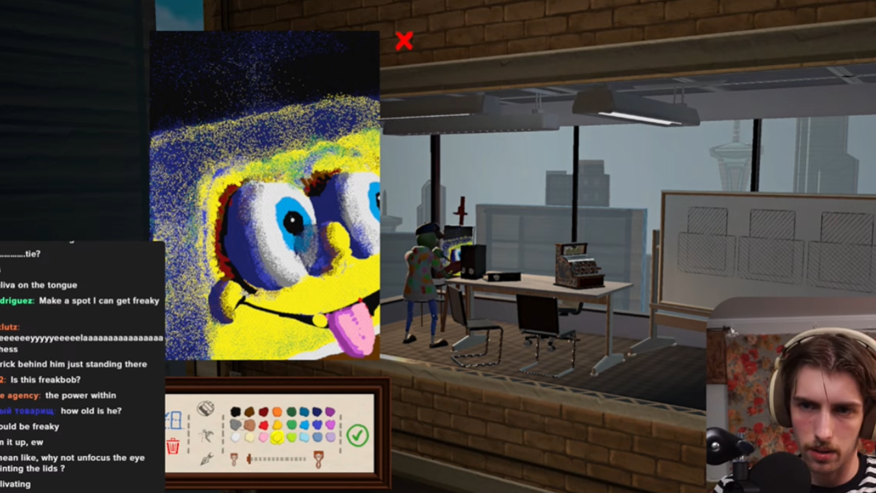 Passpartout completed stream: Oil painter players live the starving ...