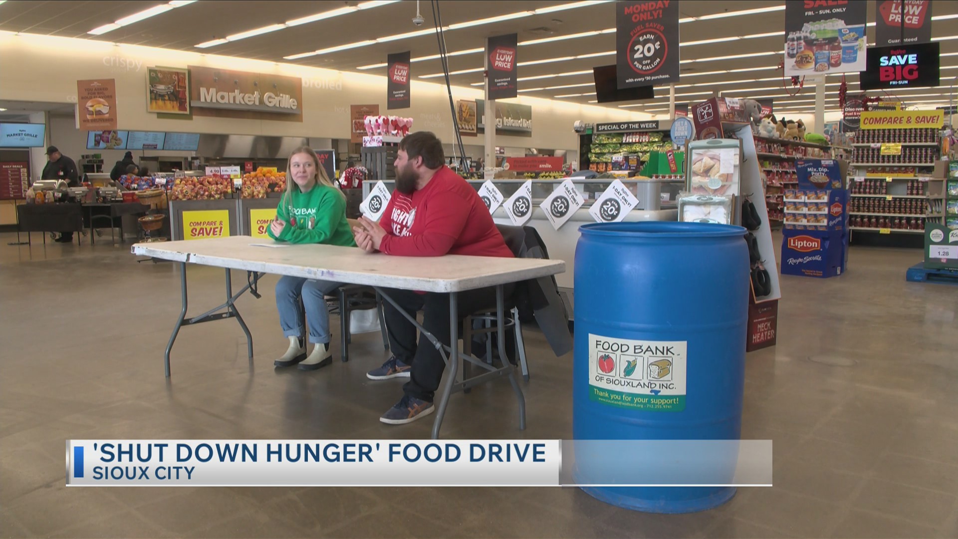 'Shut Down Hunger' food drive