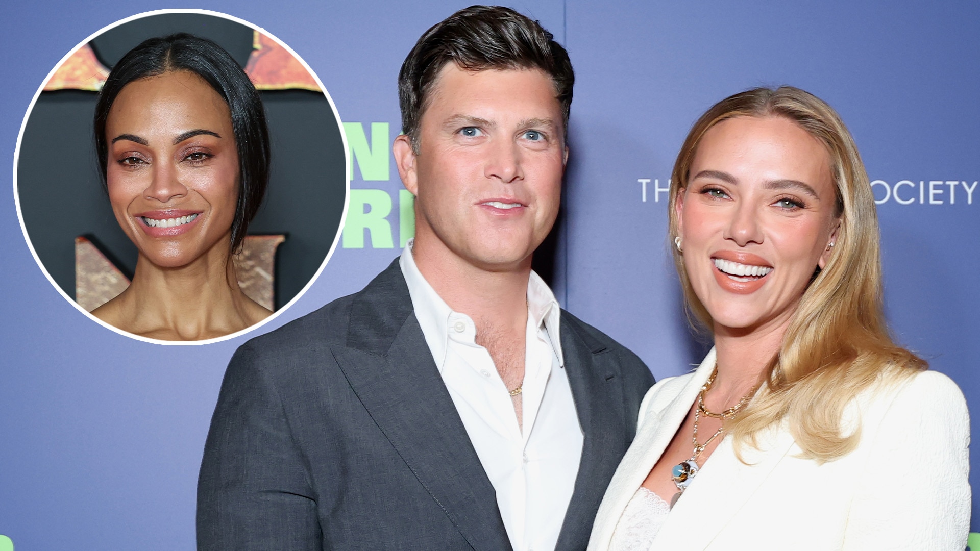 Colin Jost reacts to Zoe Saldaña replacing Scarlett Johansson as ...