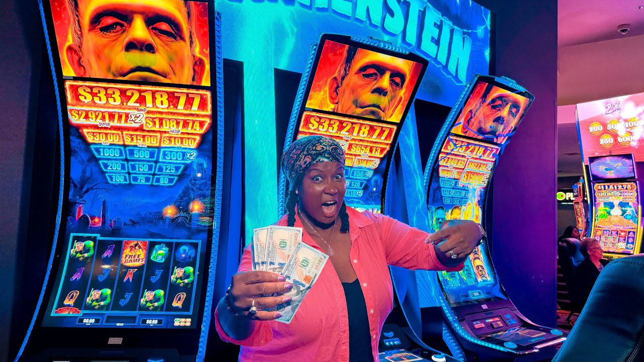 Going big on a Frankenstein slot machine! What happens next is crazy