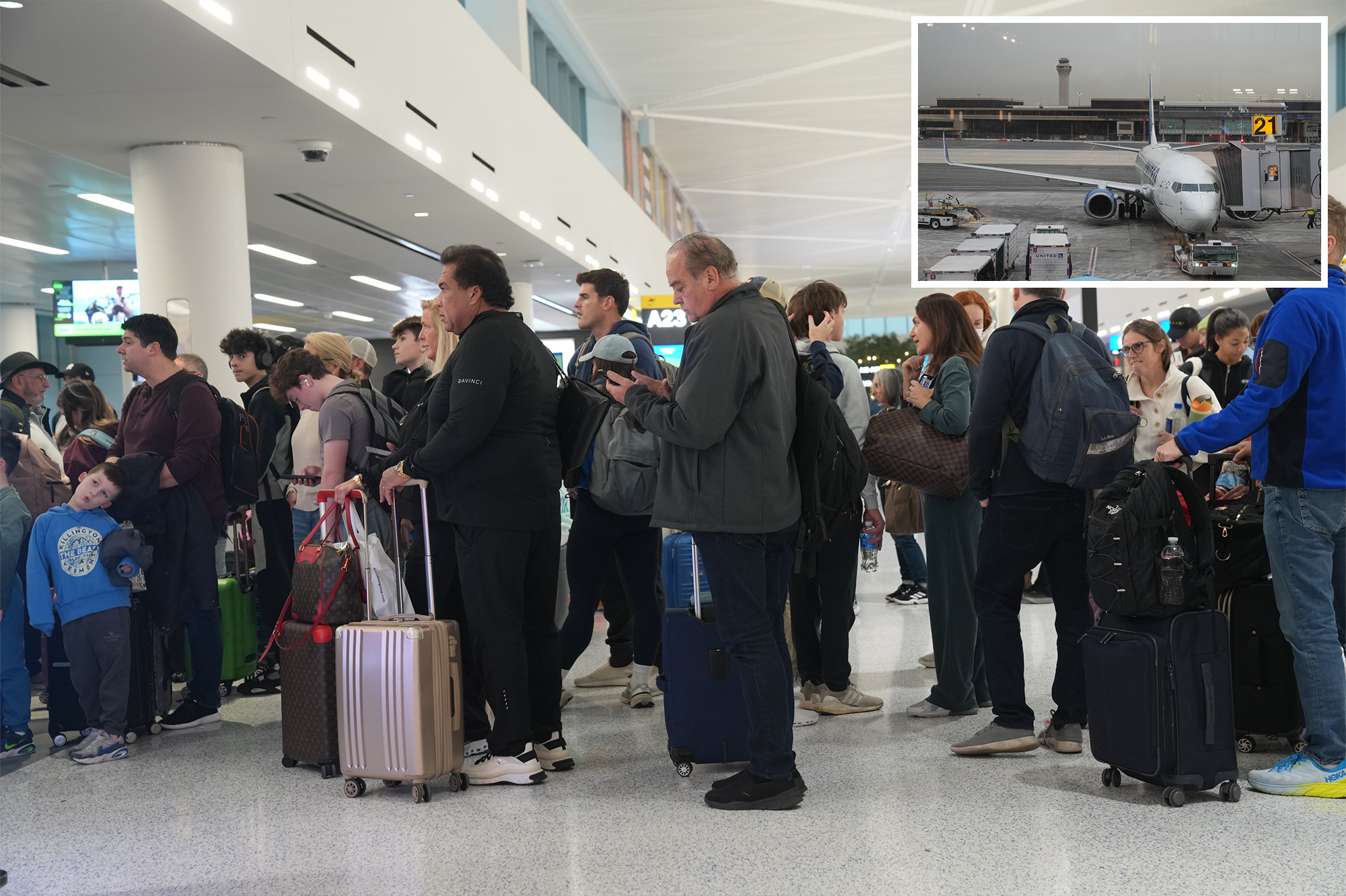 Snowy weather causes hundreds of cancellations, delays at NYC area airports