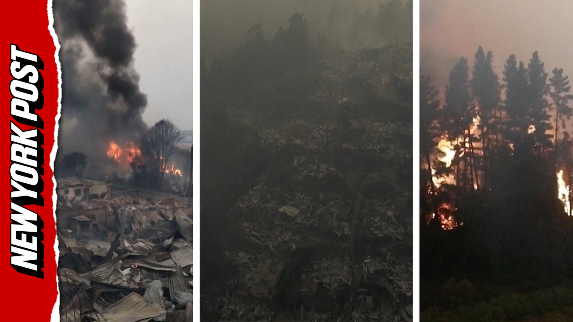 Forest fires ravage part of Chile killing at least 16 people