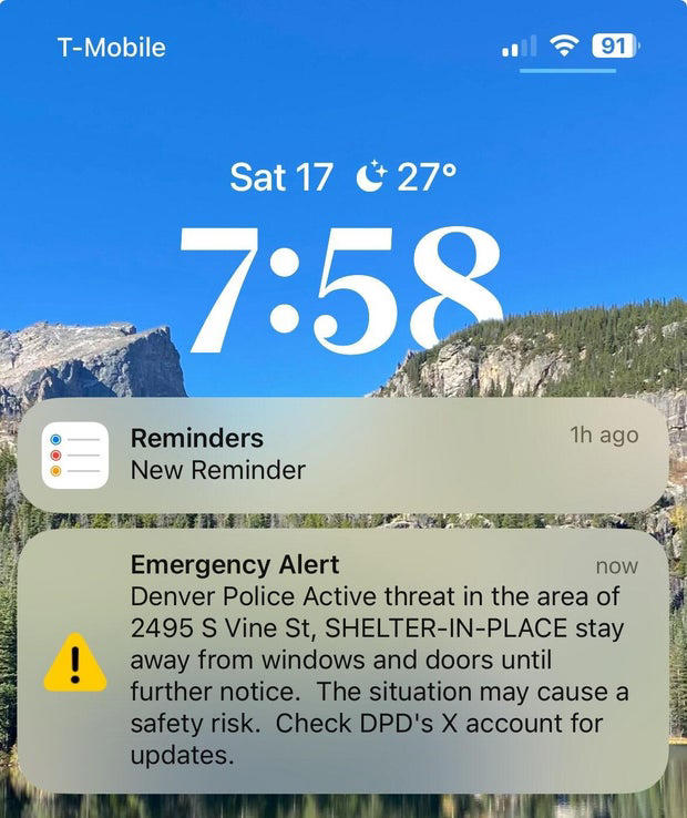 Denver officials tried to send a shelter-in-place alert to people ...