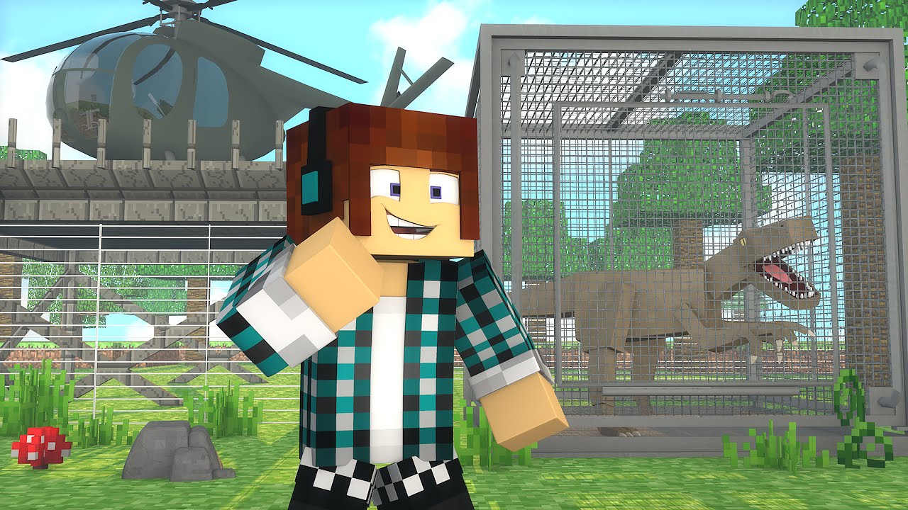 Minecraft: Salvando dinossauros! - Ark craft survival #55