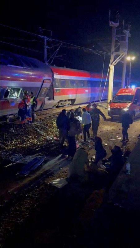 Two high-speed trains derail in Spain, broadcaster reports seven people ...