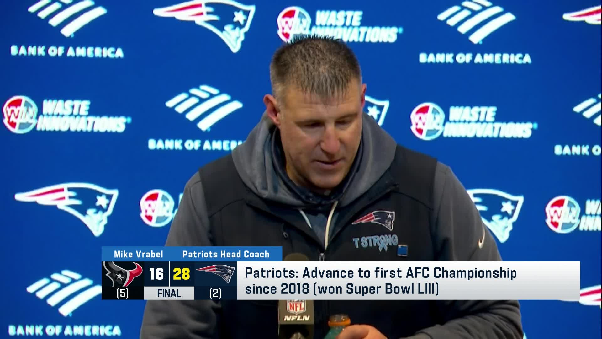 Mike Vrabel praises team effort after AFC Divisional Round win vs ...