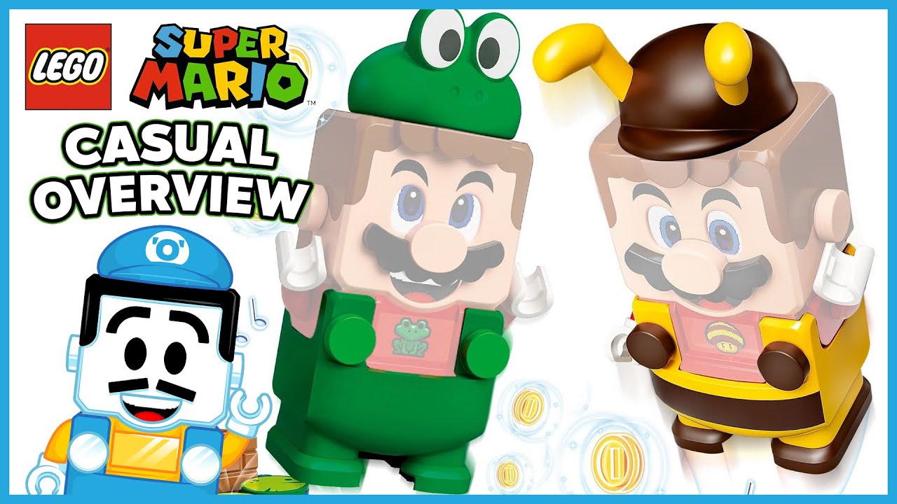 Frog suit & bee suit (71392, 71393) LEGO Super Mario overview!