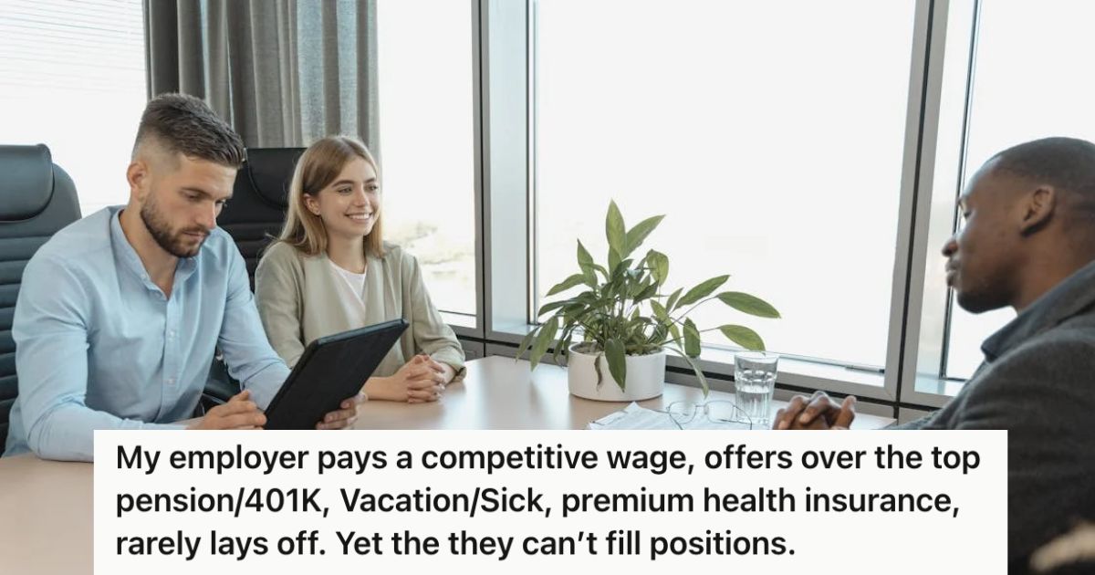 Employee worked in middle management at a large and generous company ...