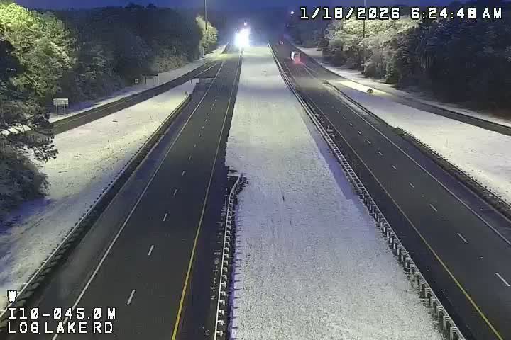 Rare snowfall dusts Florida Panhandle, Georgia and Alabama