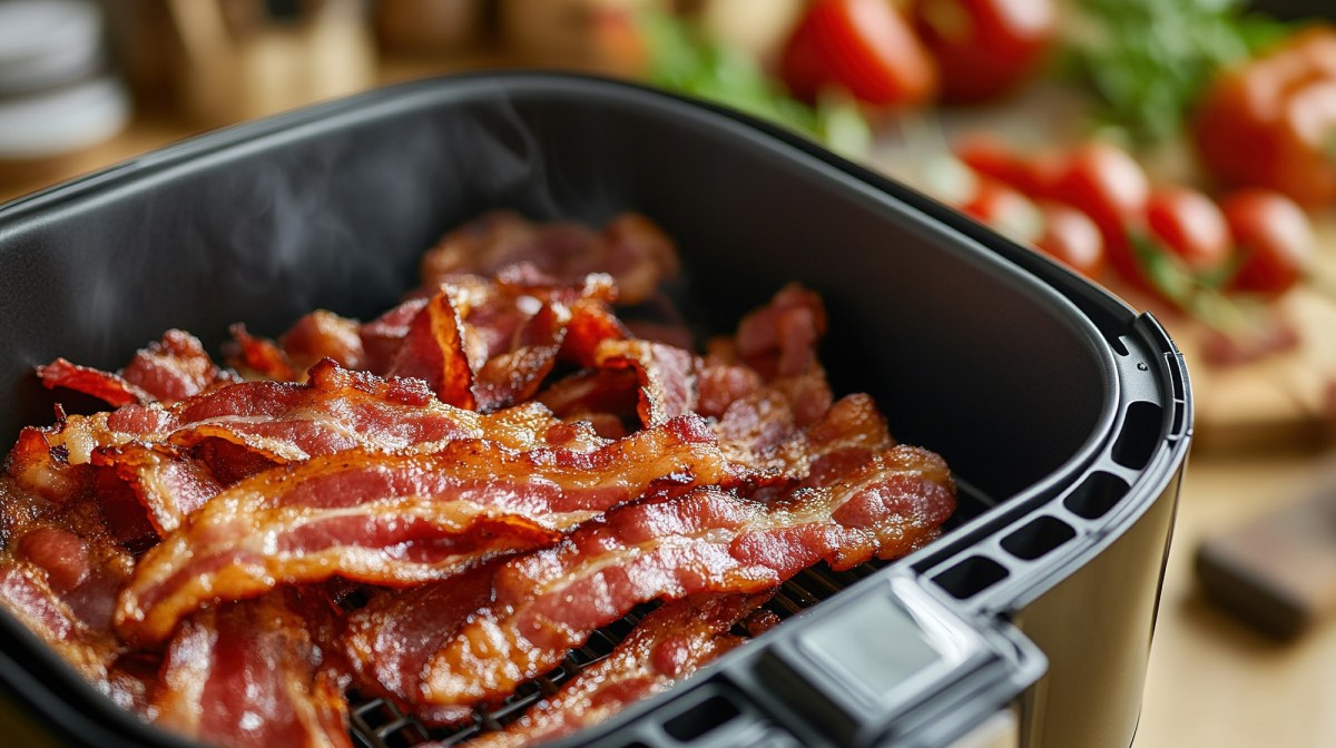 Air fryer bacon: just as crispy, but with less grease