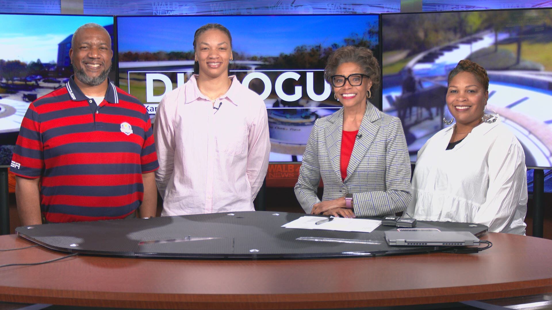 Dialogue: WNBA player has jersey retired at Early County alma mater