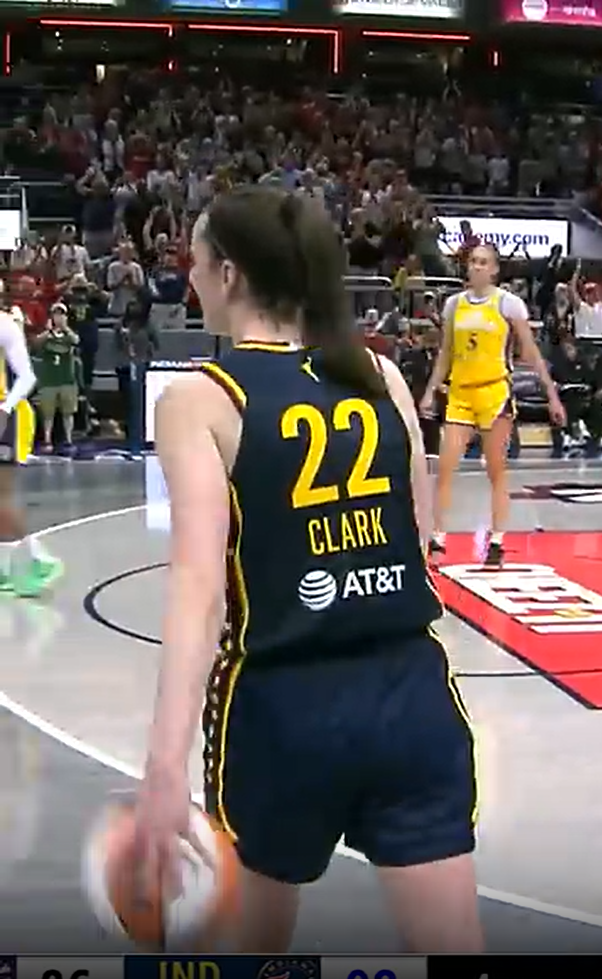 Caitlin Clark grabs rebound in final seconds to secure second career ...