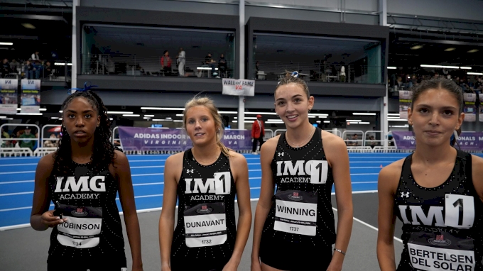 IMG girls set national lead in 4x800m at 2026 VA Showcase