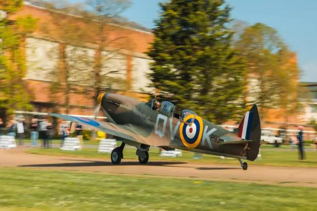 Moment of the year as Spitfire returns to skies at Bicester