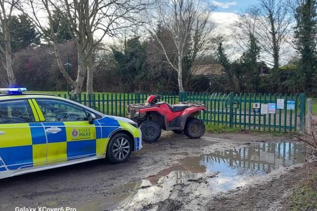 Police officer 'dragged along pavement' by quad bike after attending incident