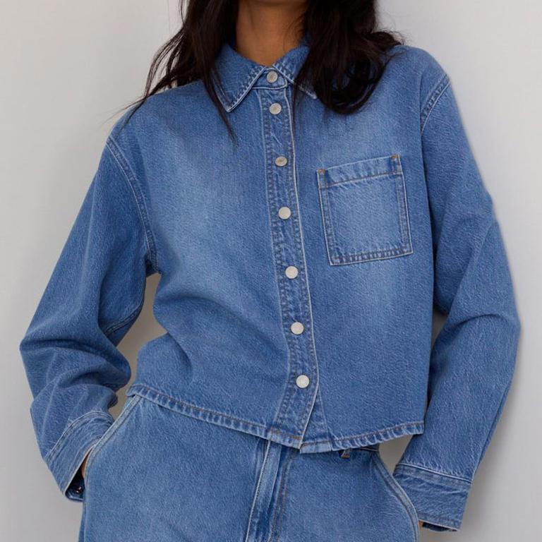 Clodagh McKenna nails double denim with ultra high-waisted jeans that ...