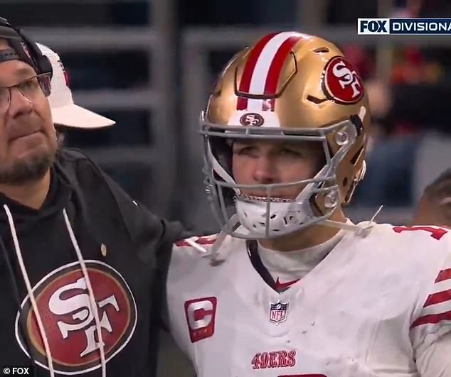 San Francisco 49ers quarterback Brock Purdy caught crying on the ...