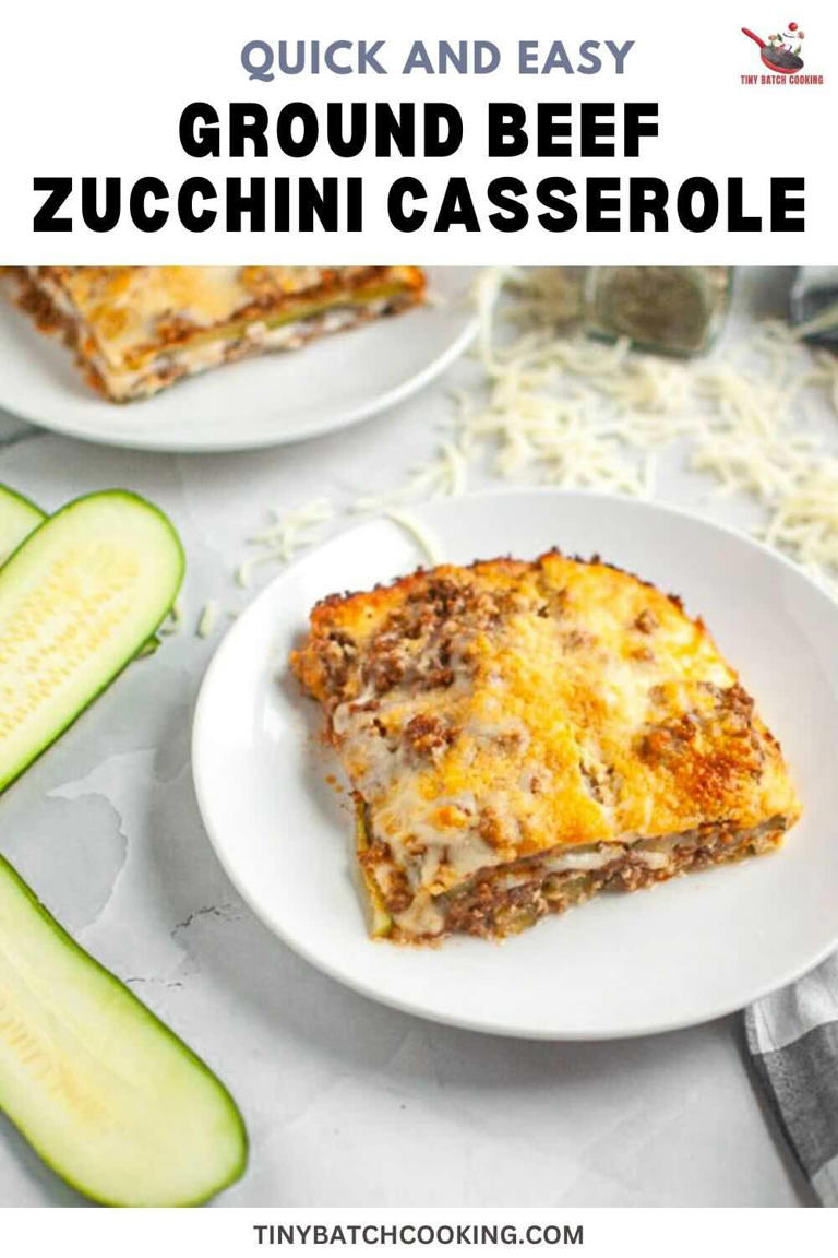 Ground beef zucchini casserole